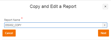 Copy and Edit Report