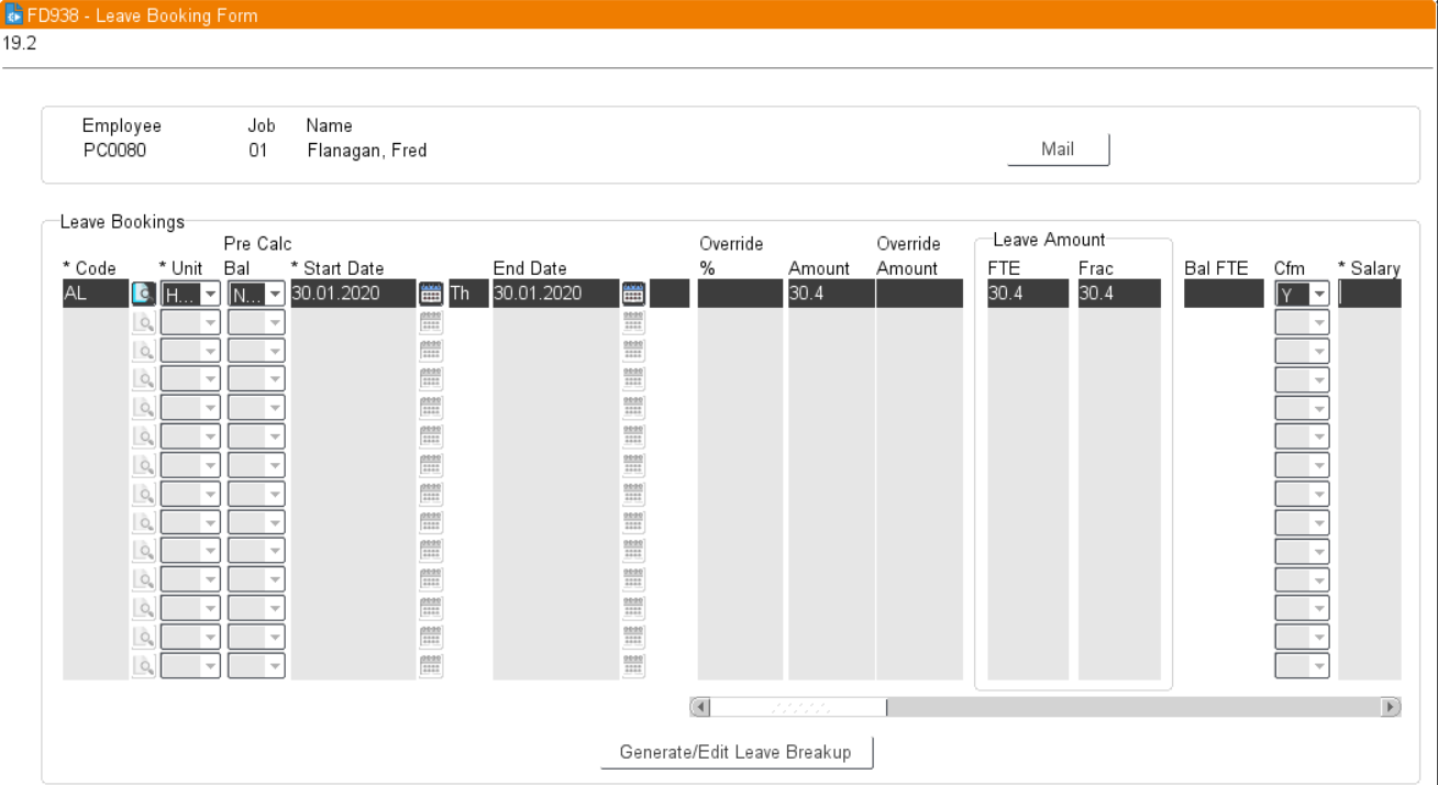 How to Process a Leave Booking