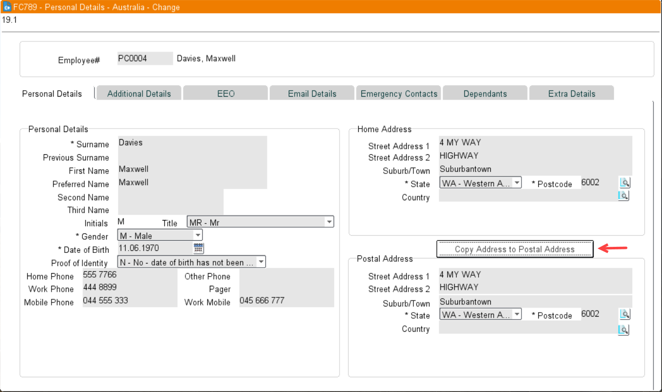 Hiring an Employee Using Applicant Tracking Details